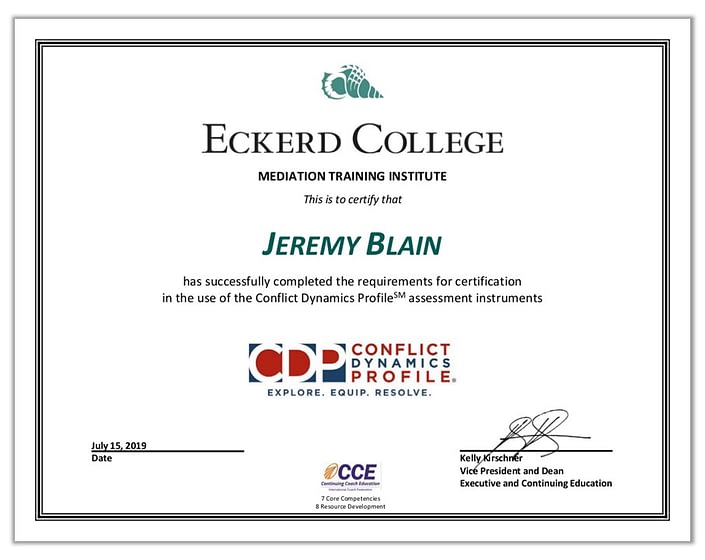 Conflict Dynamics Profile (CDP) - Performance Works International ...